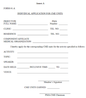 Public Health Resources: Form & Contents of Application | PMA CME ...