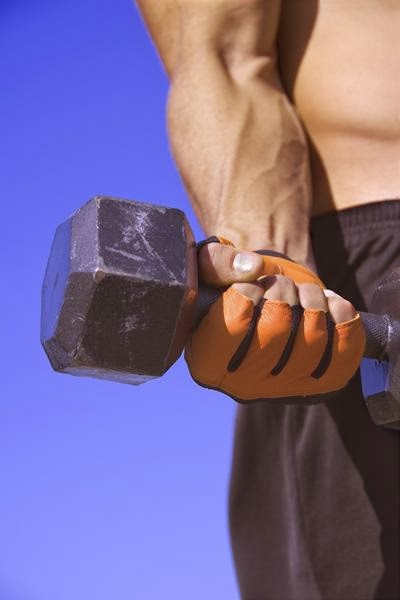 Dumbbell palms-up wrist curl exercise for forearm