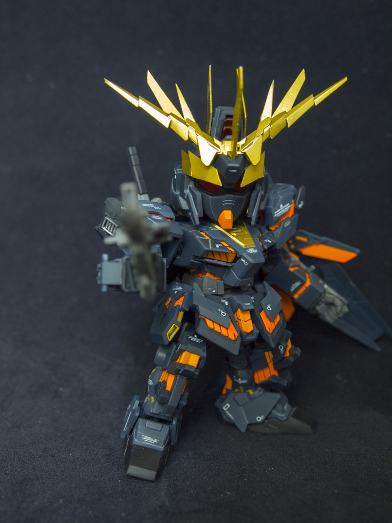 SD Gundam Banshee custom build by alvinmonst