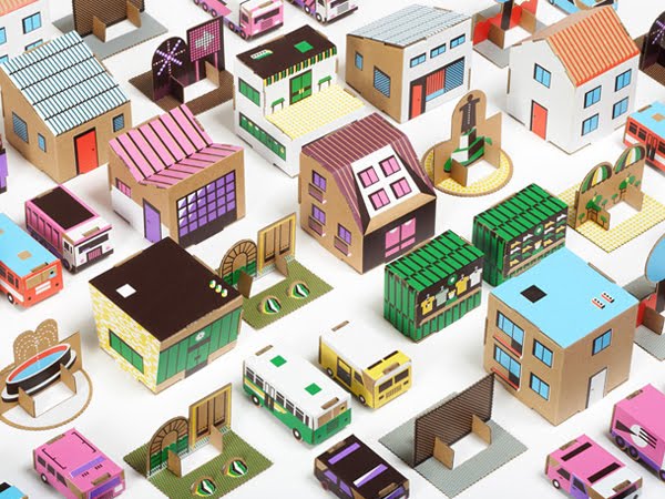 Homebuildlife: Paper Town: cityscapes for kids