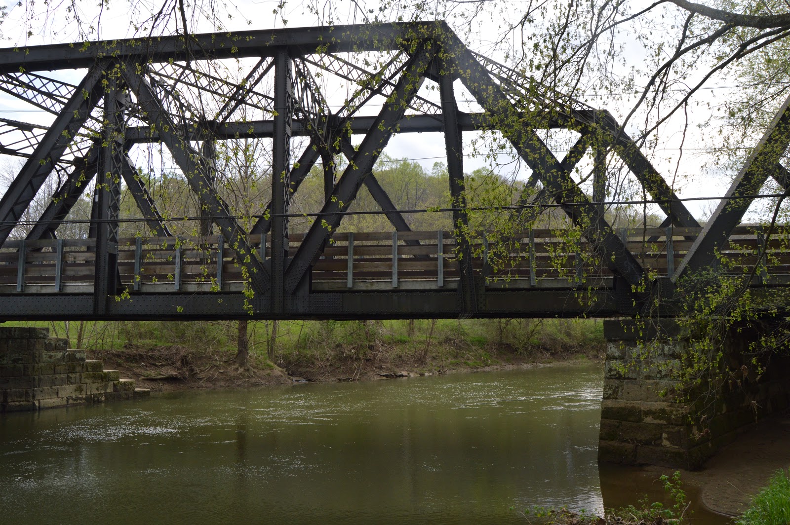 Industrial History: HVSR/C&O/HV Bridge over Hocking River in ...