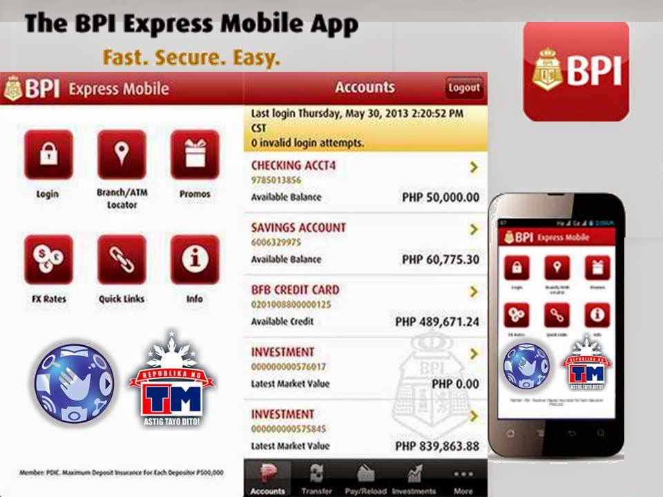 Bpi Express Mobile App Partners With Globe Telecom ~ Wazzup Pilipinas