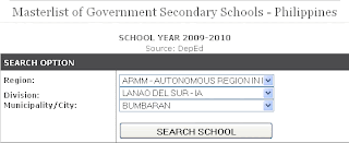 Philippines Schools: Lanao Del Sur - IA Public High School
