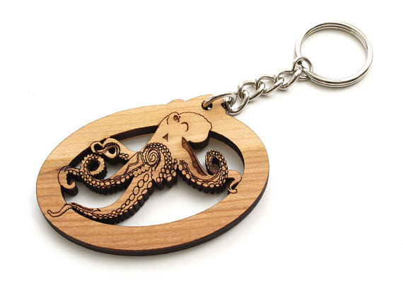 Sustainable Eco Friendly Laser Cut Wood Keychains and Charms by ...