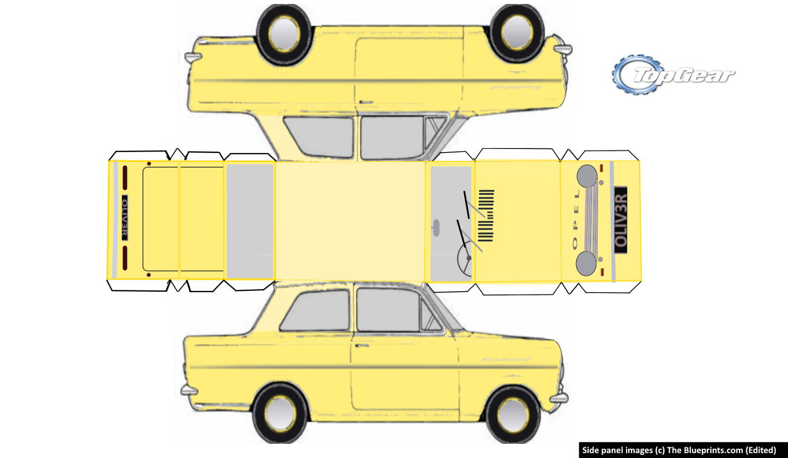 SP. Papel Modelismo: PaperCraft - Opel Kadett Oliver