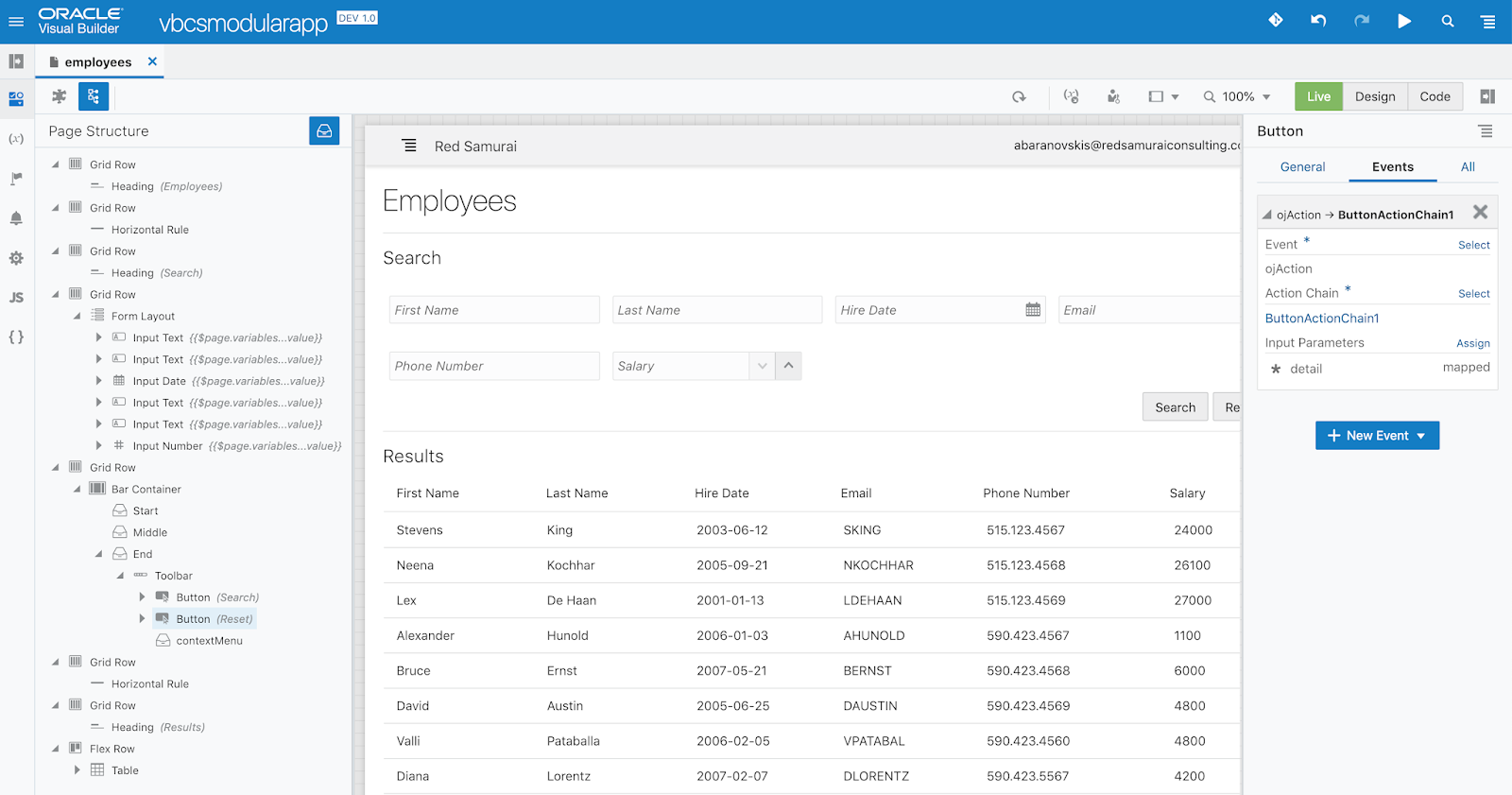 Andrej Baranovskij Blog: Search Form in Oracle Visual Builder based on ...
