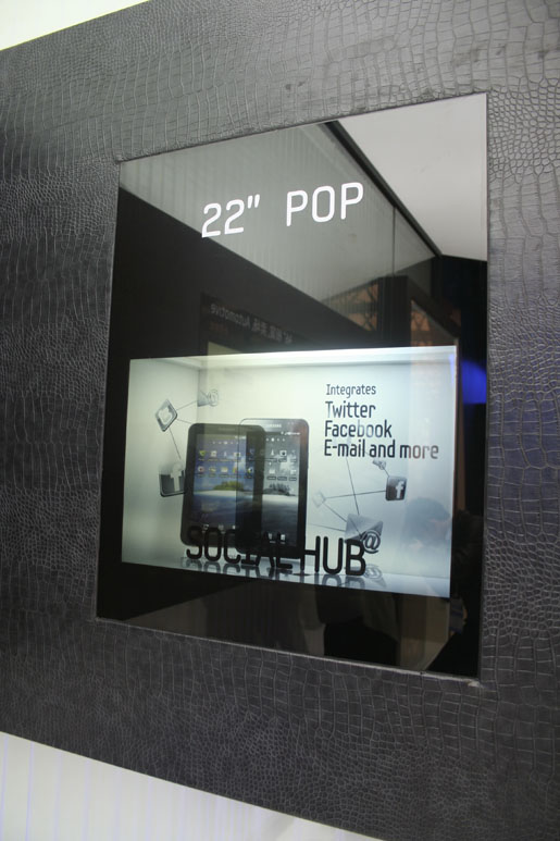 Samsung is mass producing transparent LCD displays panels that are 90% ...