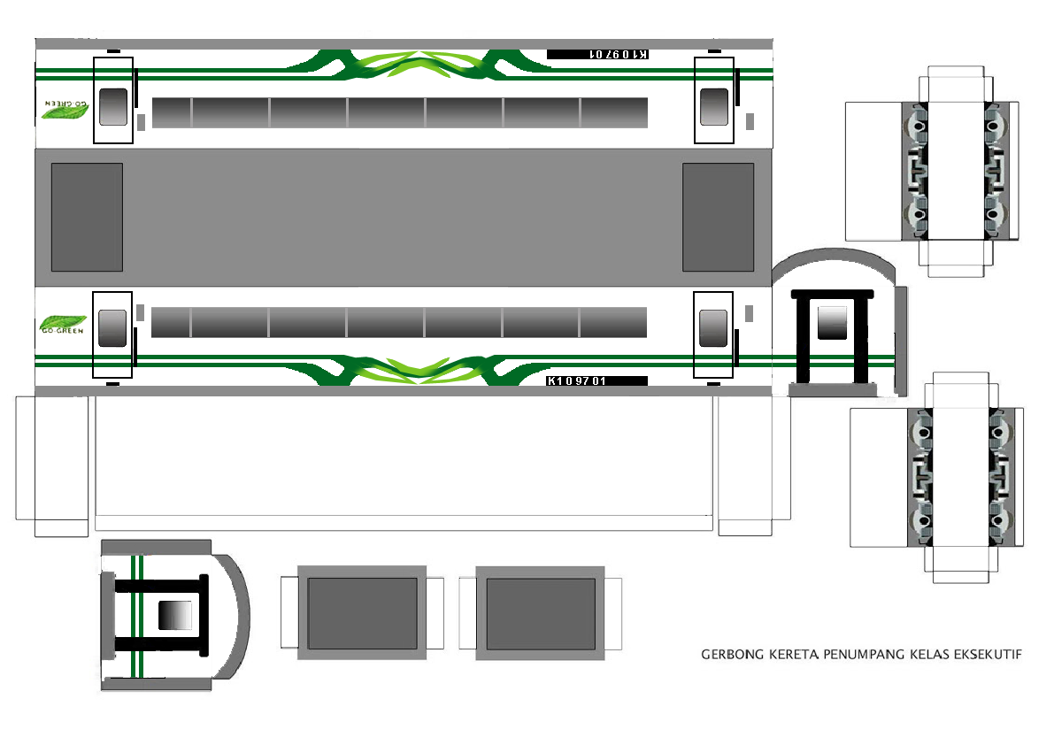 papercraft Kereta Api Indonesia | indonesian blog