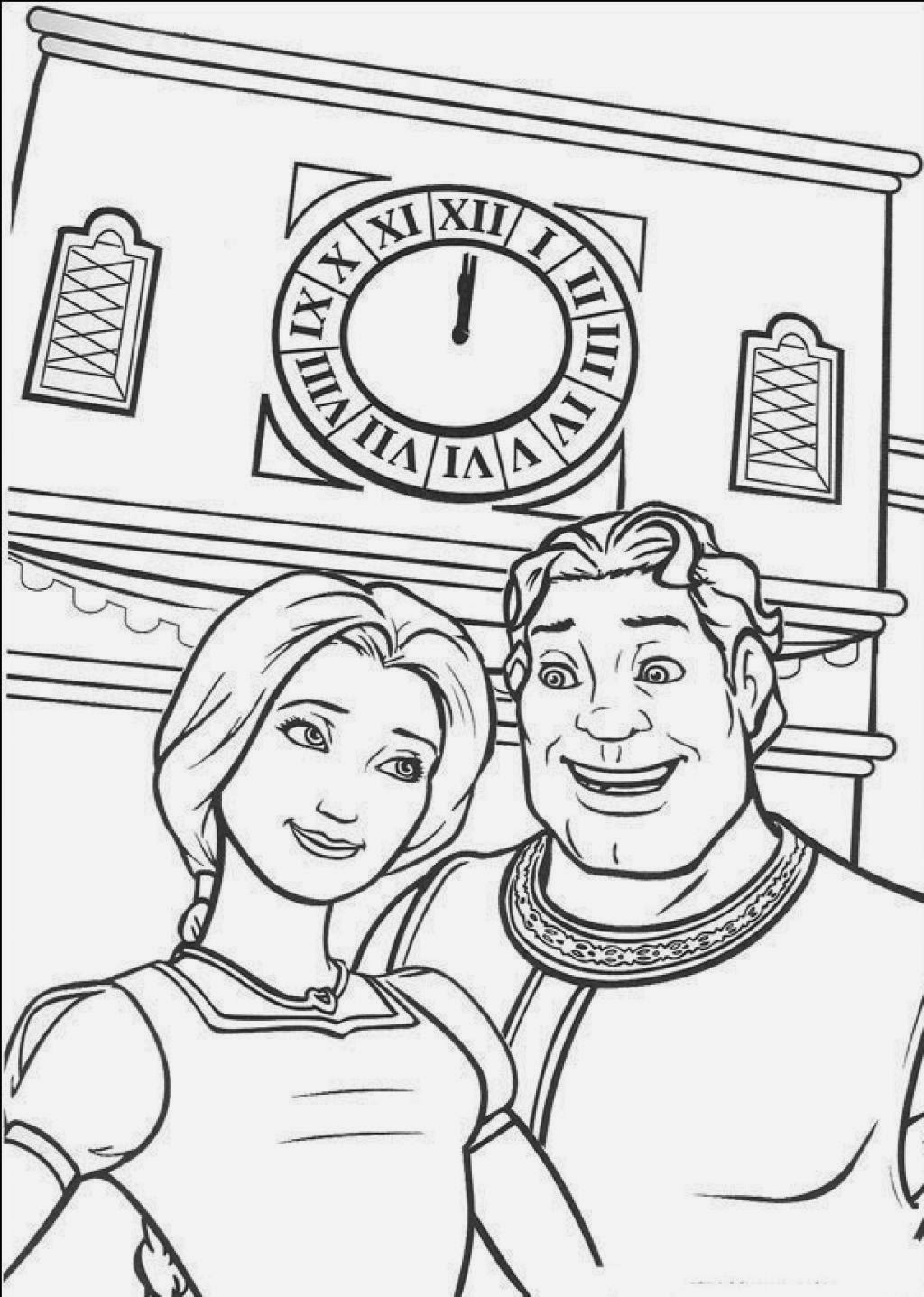 Cartoons Coloring Pages: Shrek Coloring Pages