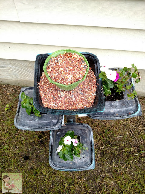 Woven by Words: DIY Flower "Pot" Stand