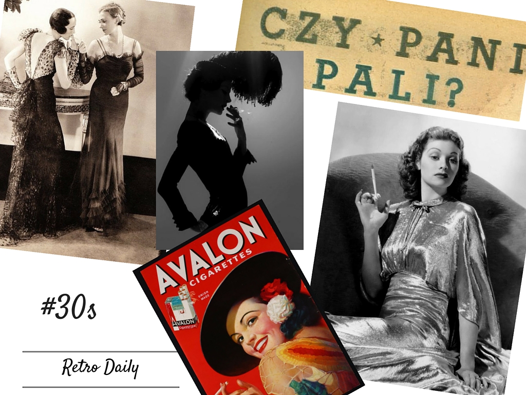 Retro Daily: Moda na palenie w latach 30-tych