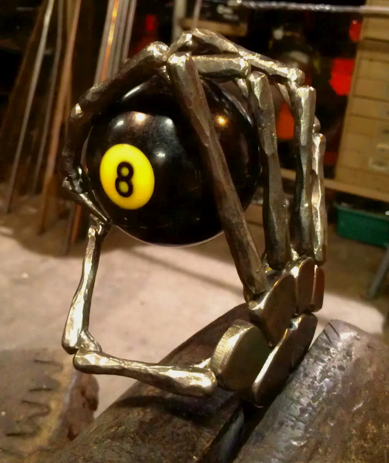 Moody's Garage: Forged Steel Skeleton Hand for Ryan Slater