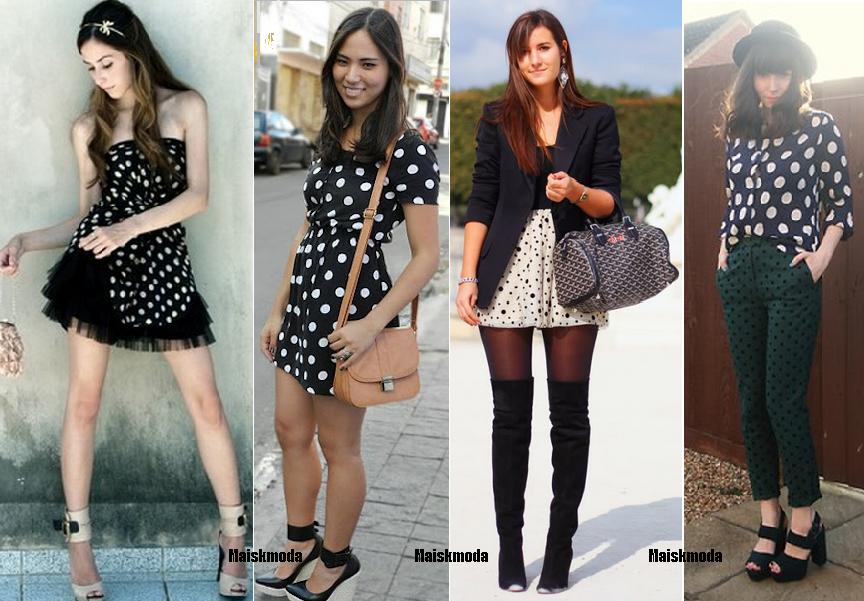 Maiskmoda: Voltei + Looks com inspiração: Poá