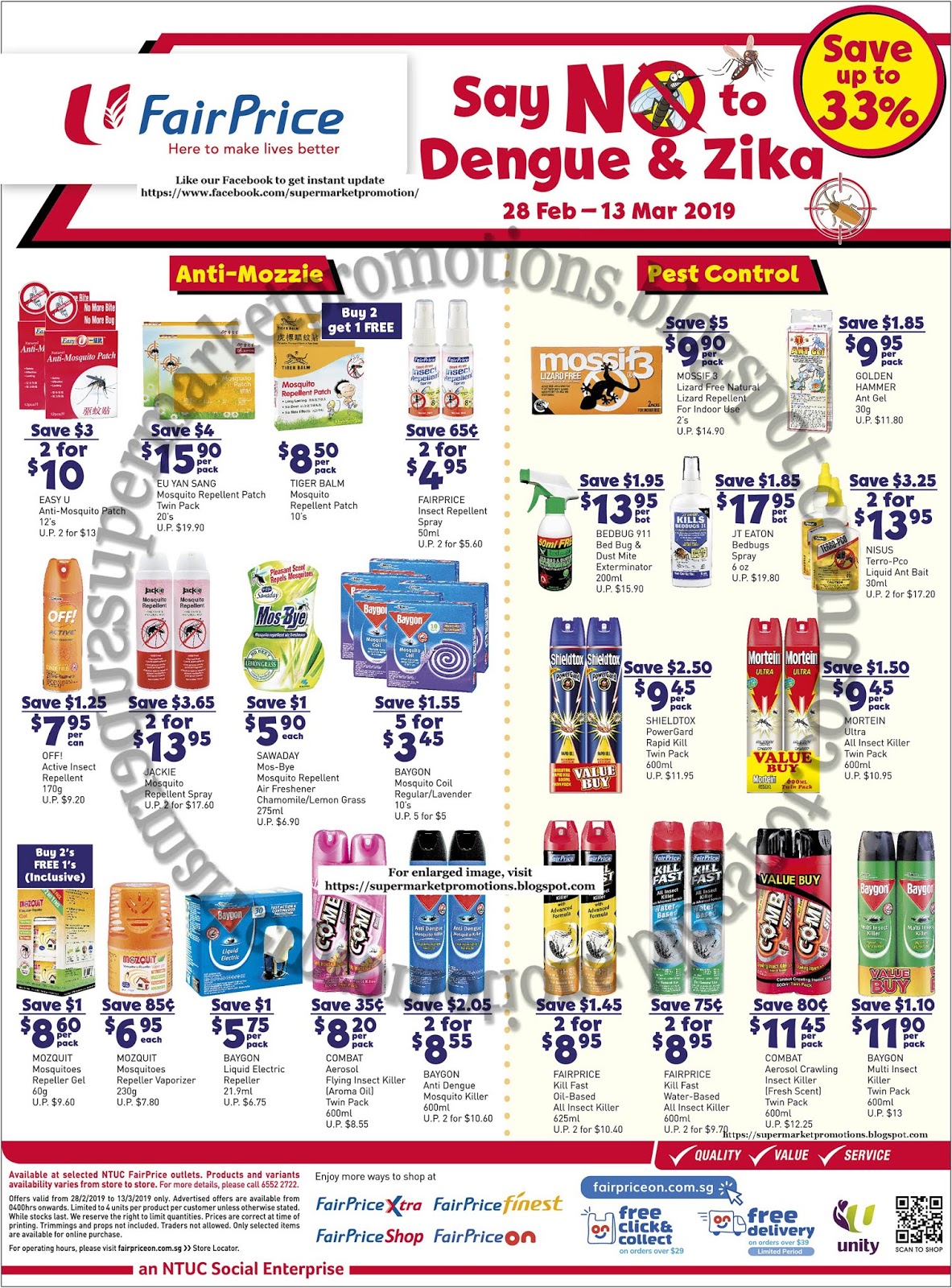 NTUC FairPrice Anti - Dengue & Zika 28 February - 13 March 2019 ...