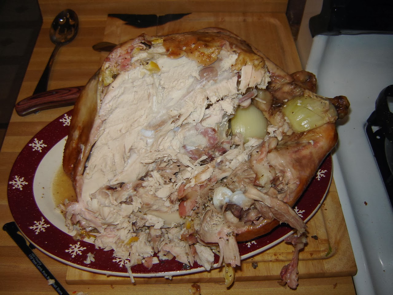 Tales From A Middle Class Kitchen: Bacon and Lemon Herbed Turkey