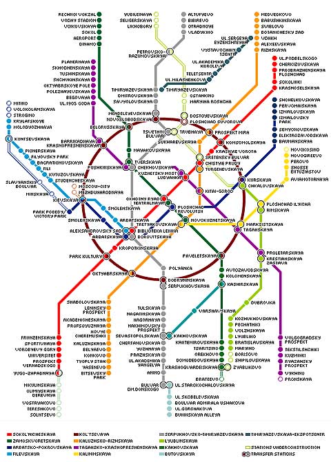 Metro Map Pictures: Metro Map of Moscow Pictures