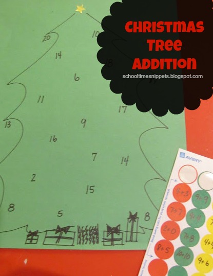 Simple Christmas Math: Add & Decorate the Tree! | School Time Snippets