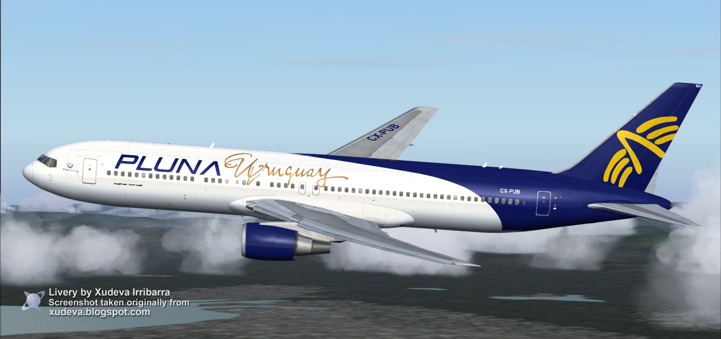 xudeva.blogspot.com: Pluna Líneas Aereas Uruguayas Boeing 767-33A/ER CX-PUB