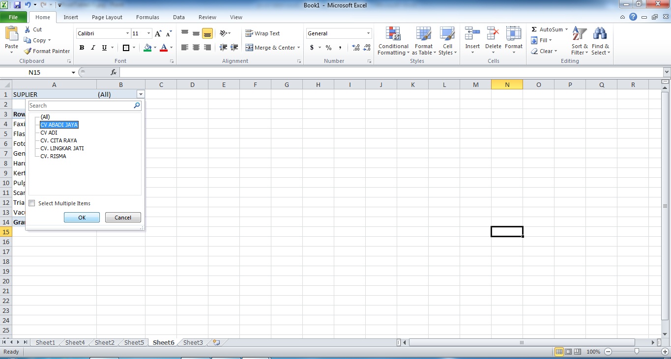 Cara Membuat Pivot Table dan Beberapa Contoh Pivot Table ~ Incredible ...