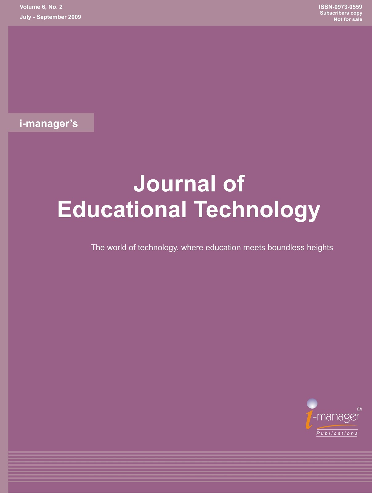Journal of Educational Technology
