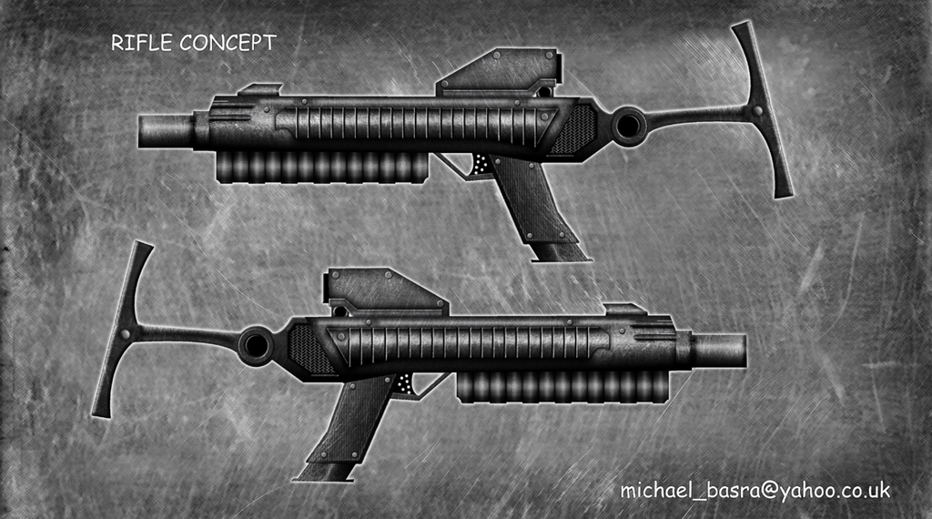 3D Game Artist: Assault Rifle Concept design