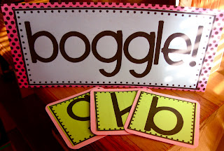 Mrs. Heeren's Happenings: Boggle & Daily Shedule Cards