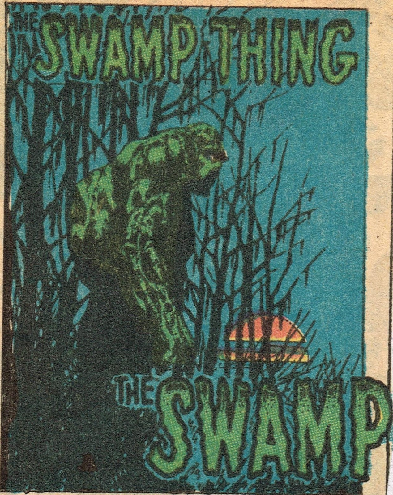 Cap'n's Comics: The Swamp Thing Ad by Berni Wrightson