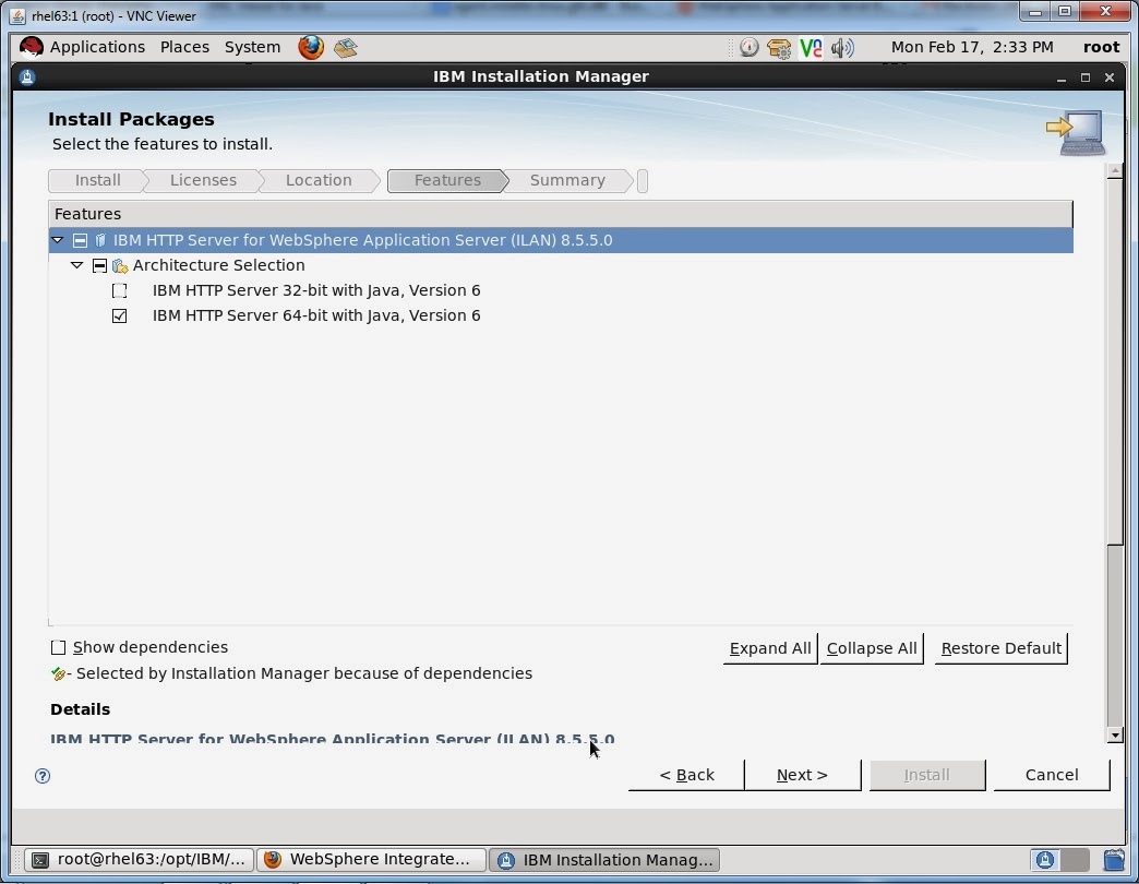 websphere-infra: Install IBM WebSphere Application Server 8.5.5 ND