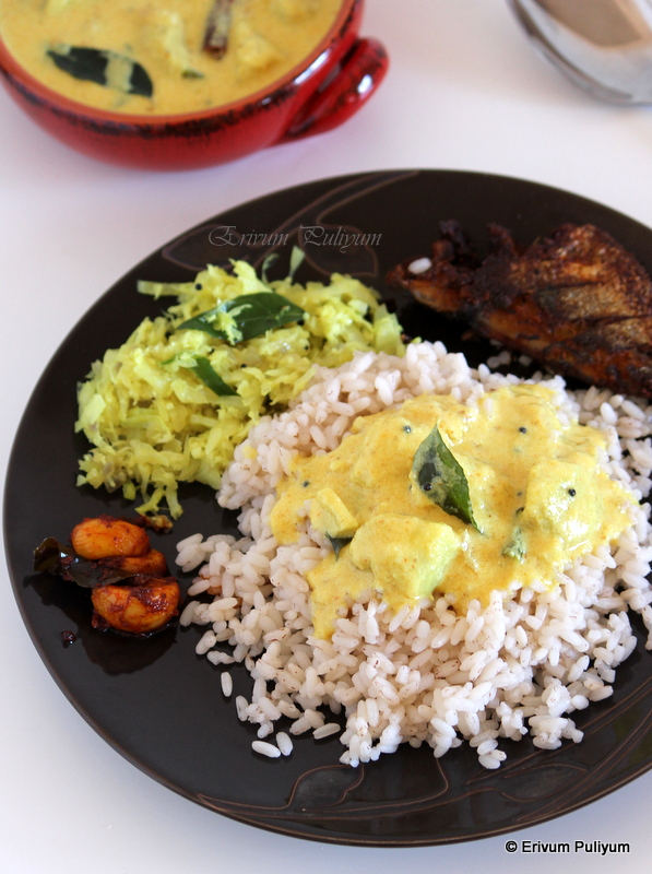 Erivum Puliyum: Chembu Moru Curry | Chembu Pullissery | Colocasia Curry ...