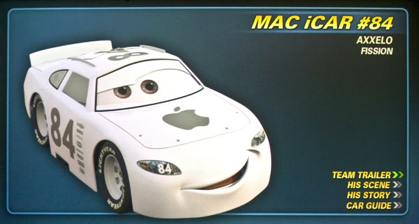 Seguridad Apple: El Mac iCar #84 que Pixar sacó en Cars