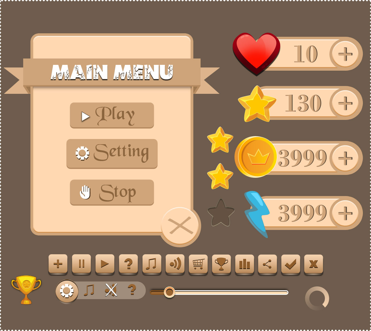 UiDesign : Game Design Templates