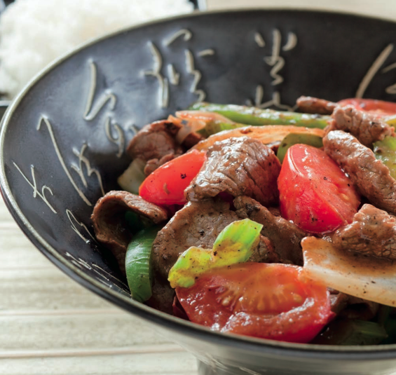 How to Make Chinese Cantonese Beef, Tomato and Pepper Stir Fry Asian ...