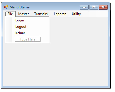 Membuat Form Menu Utama VB Net 2010 - Pintar VB | Tutorial Visual Basic