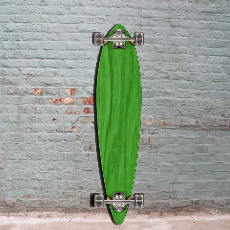 A Pintail Longboard Collection: Green Pintail Longboard 40 inch from Punked