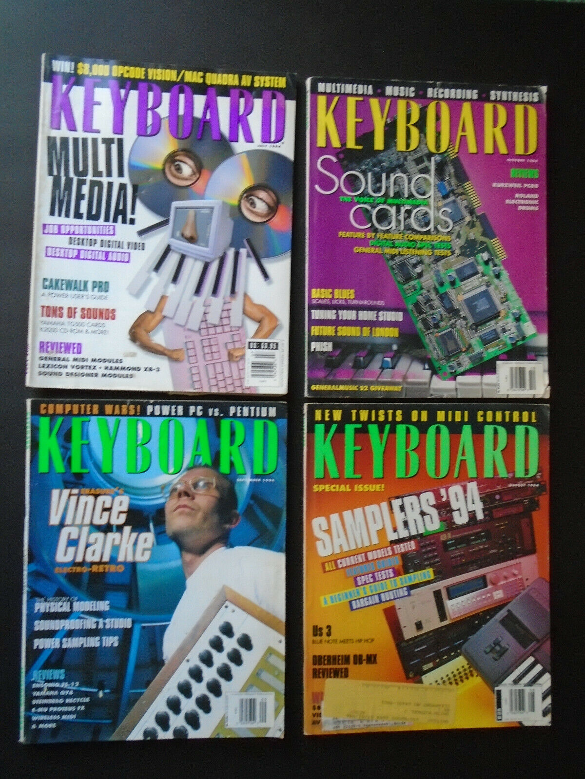MATRIXSYNTH: Lot of 41 "Keyboard" 1990's Magazines