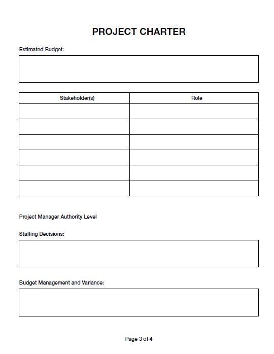 Project Management : Project Charter sample document : Sample-2