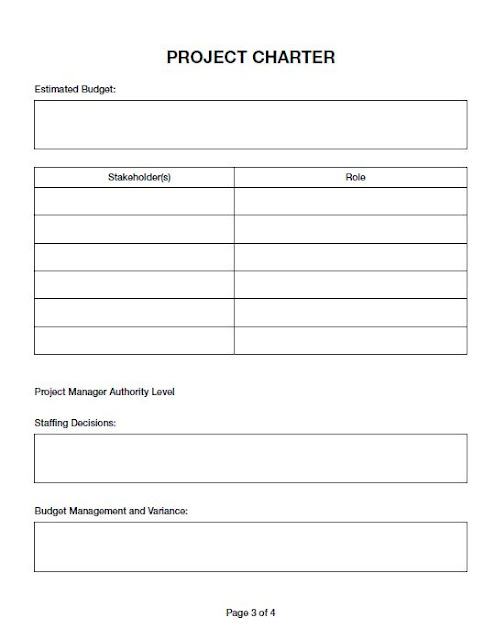 Project Management : Project Charter sample document : Sample-2
