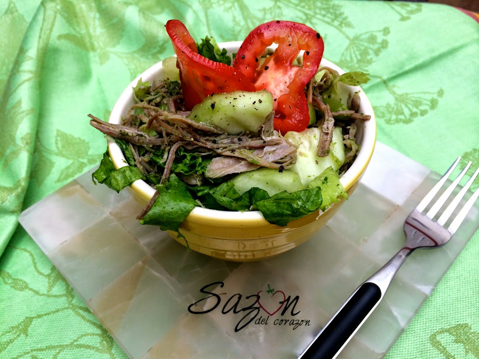 Sazón del corazón: Ensalada de carne