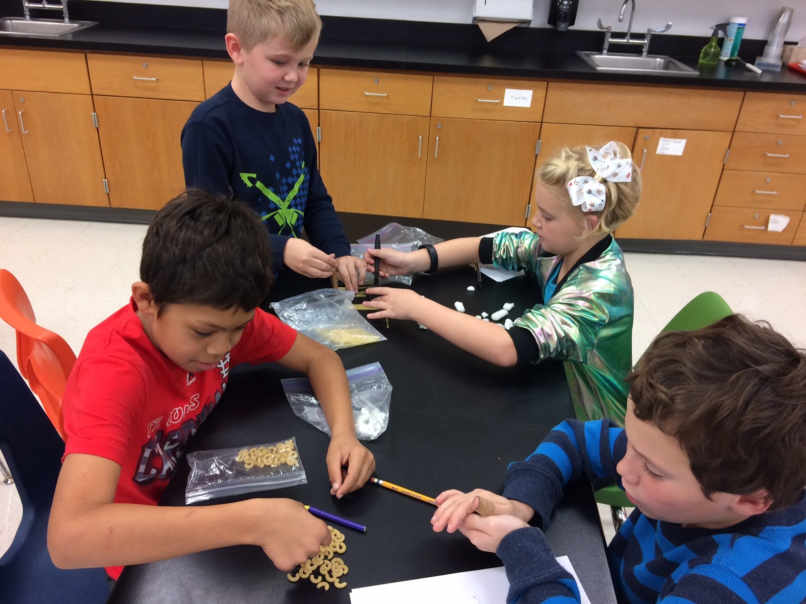 Mrs. Ziegler's 4th Grade: In the science lab...