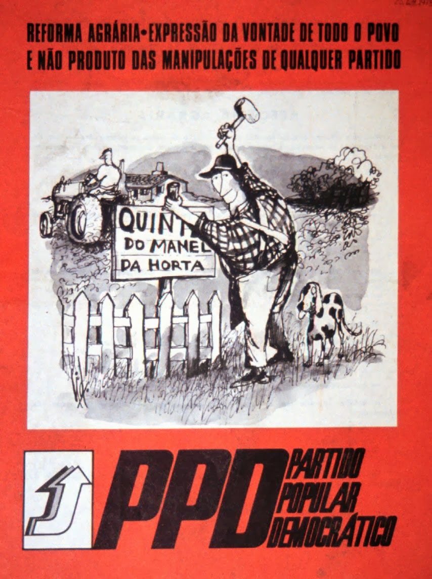 A Arte da Guerra: Cartazes: PPD - Partido Popular Democrático (1975)