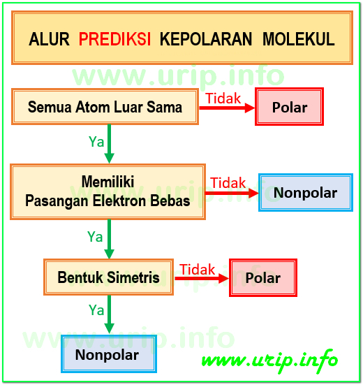 Alur Prediksi Kepolaran Molekul - Urip dot Info