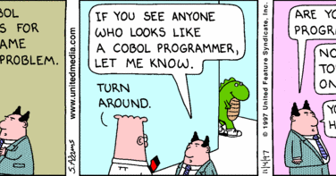 PROGRAMACIÓN E INFORMÁTICA FÁCIL: Humor - Los programadores cobol