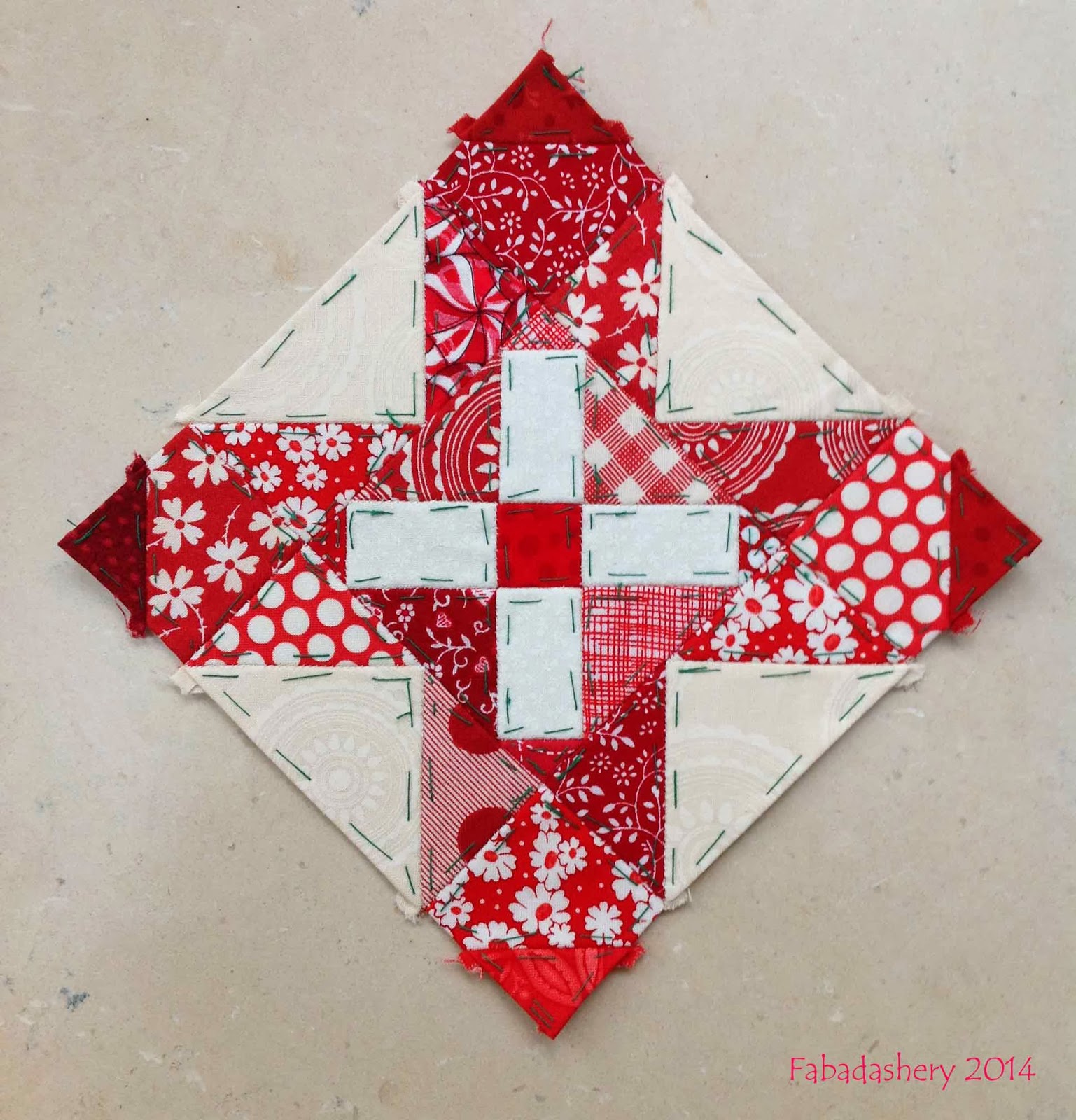 Fabadashery: Nearly Insane Quilt - Block 77