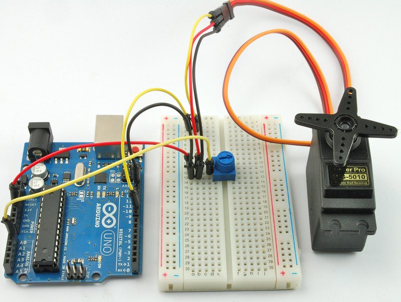 MET LAB: Servo motor interface with arduino