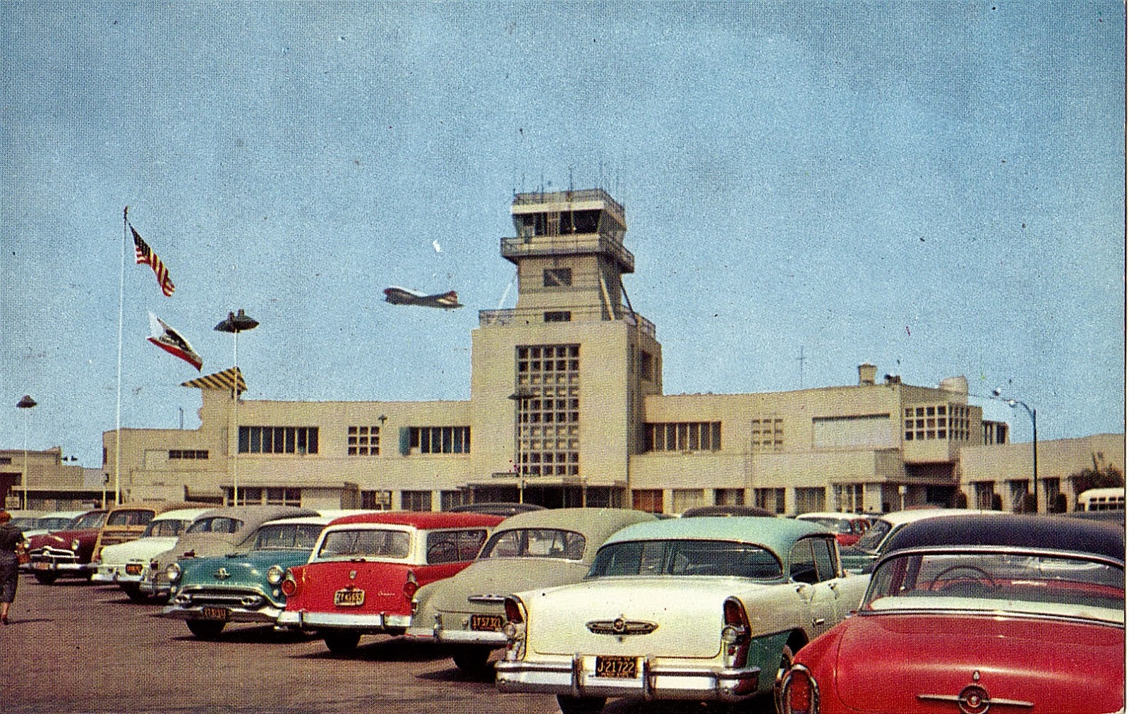 Lockheed Air Terminal at Burbank Airport Postcard | San Fernando Valley ...