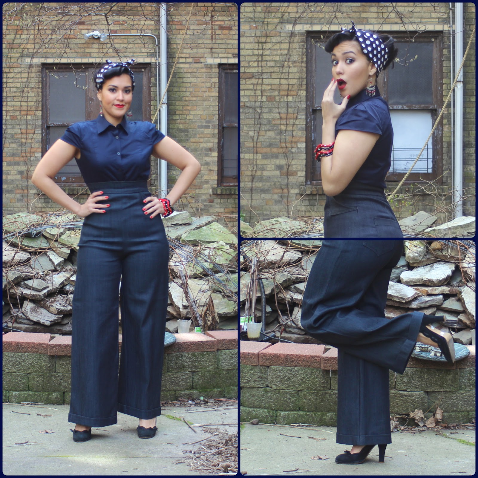 Rosie The Riveter Makeup