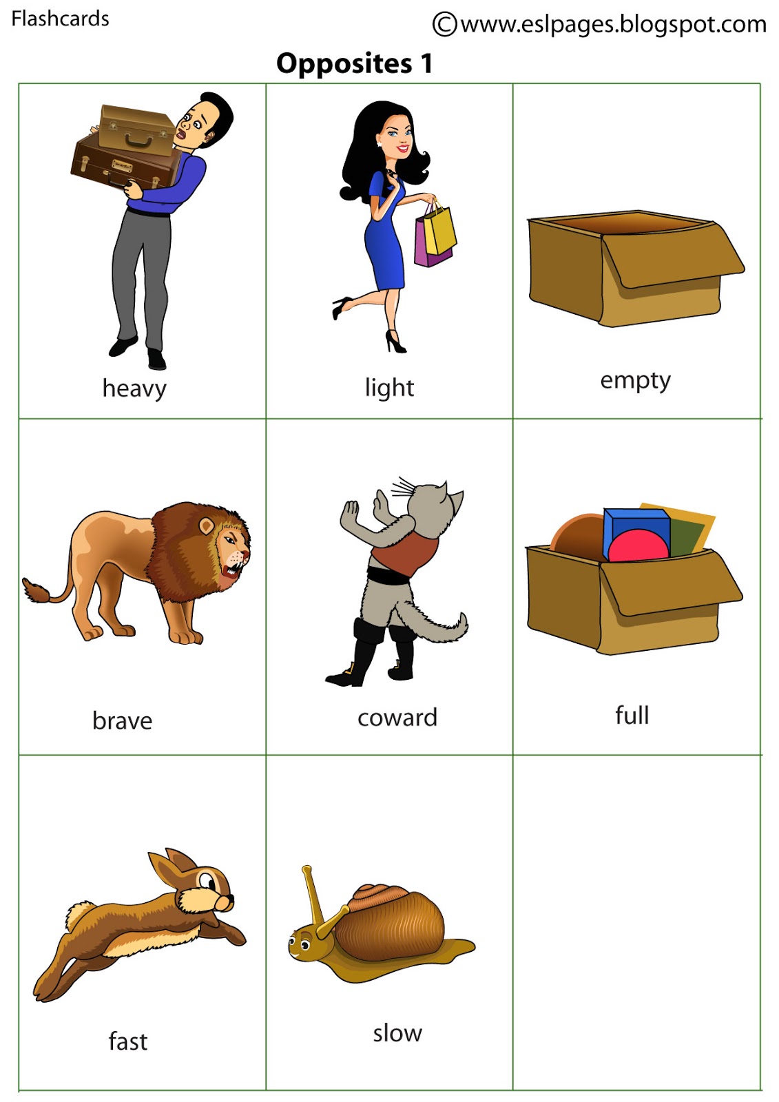 Esl Pages: Opposites