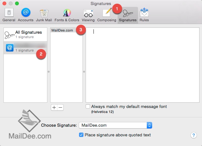 Technology Land Co., Ltd.: [Mac OS] วิธีการใส่ลายเซ็น HTML Code ลง App Mail