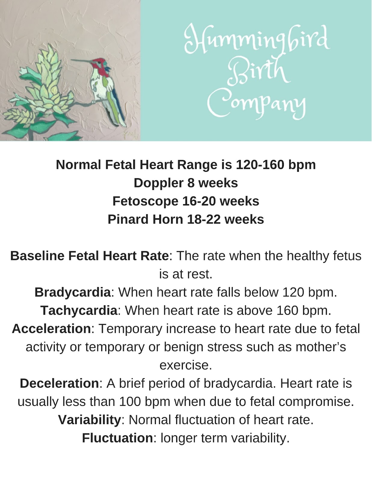 Normal Fetal Heart Tones