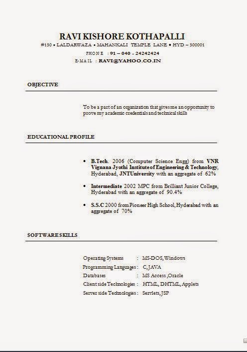 how to make bio data format